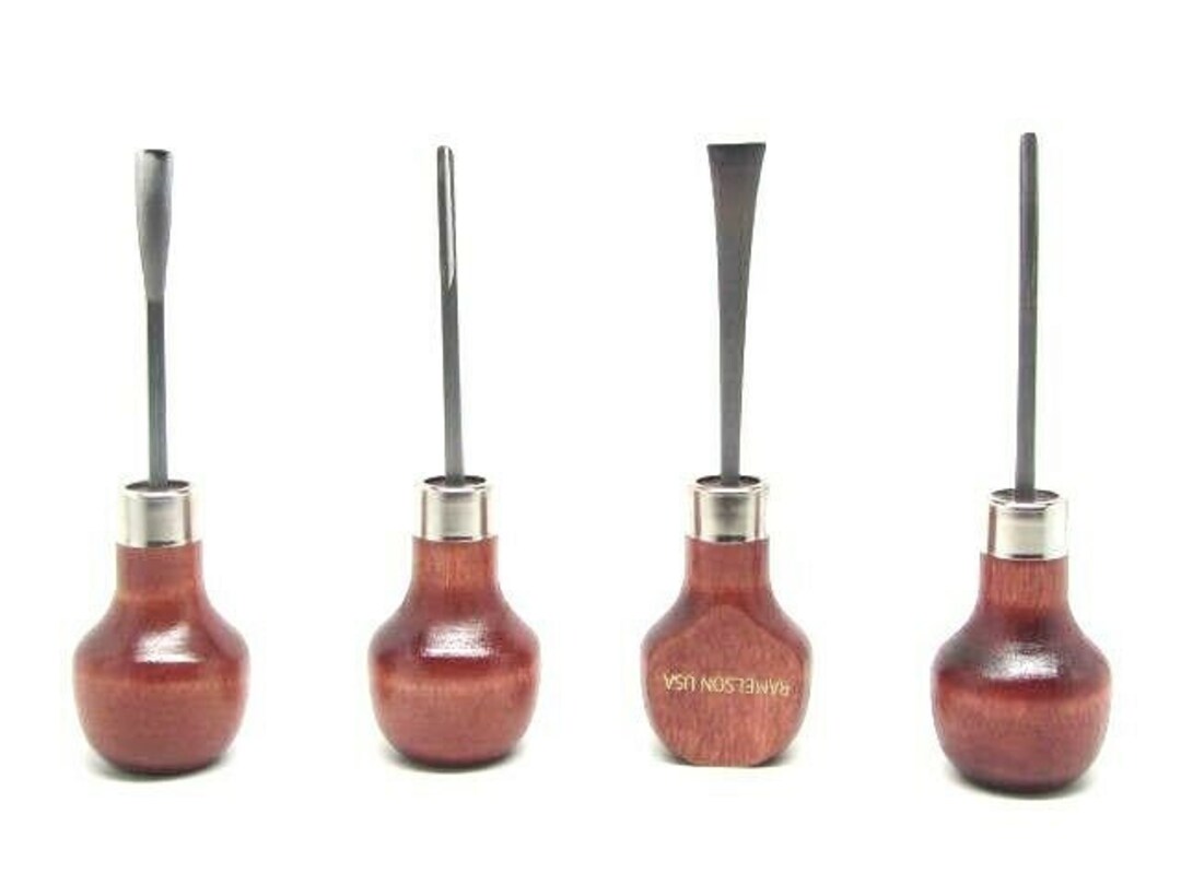 Linoleum Gunsmith Craft Palm Tools Gouge Beginners RAMELSON USA 117x4 ...