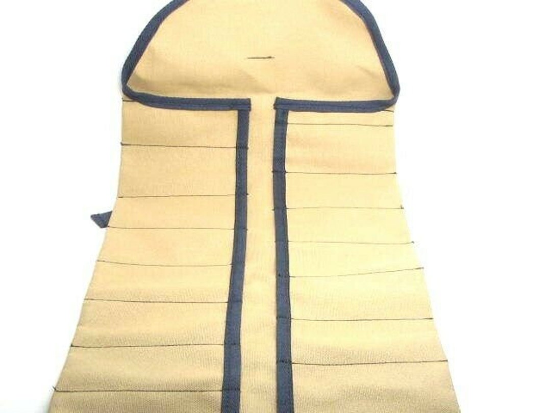 UJ Ramelson 15 Pocket Canvas Tool Roll for Woodcarving, Chisels, Gouges ...