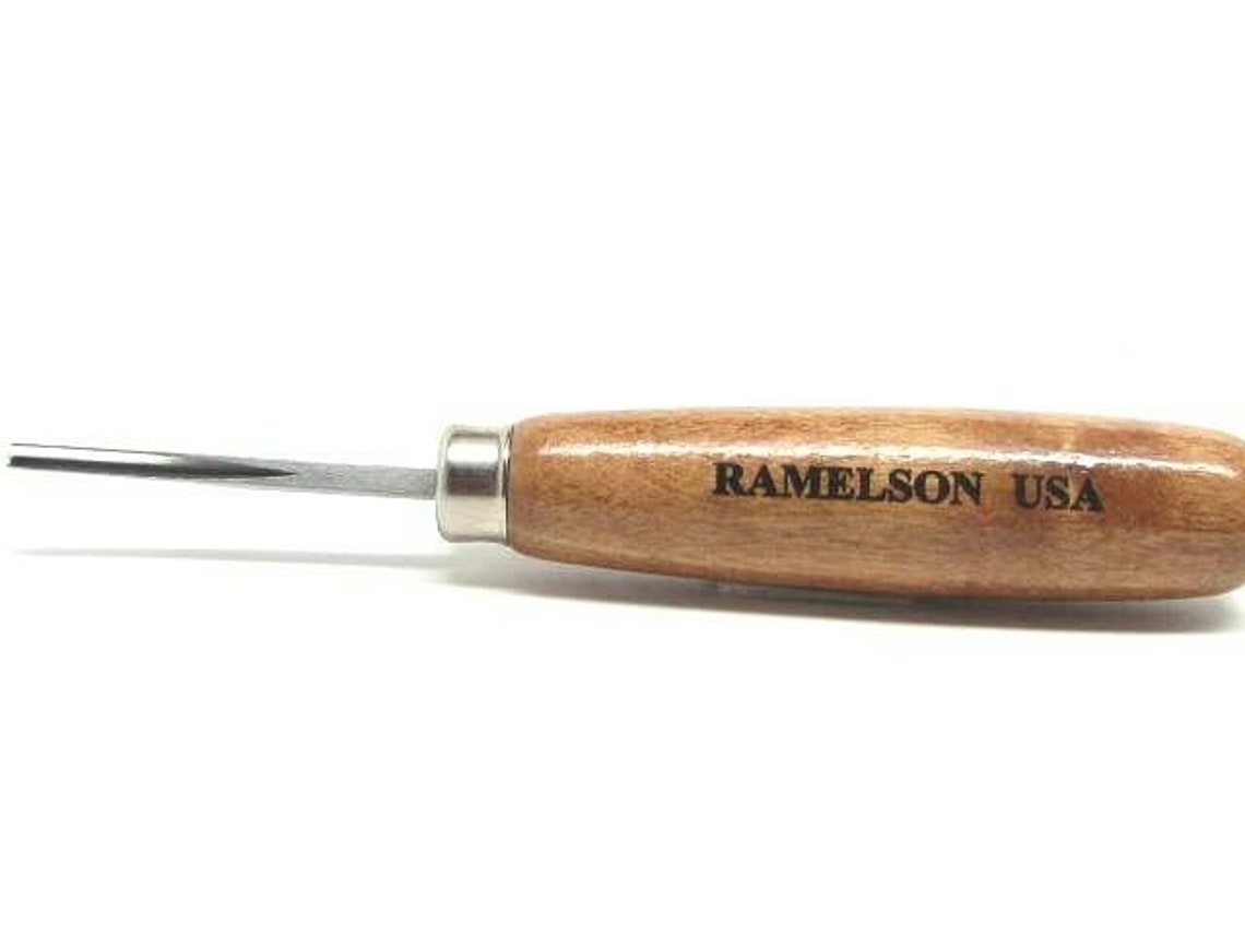 3 Ramelson Bent Veiner Line 60 Degree V Checkering Wood Carving Hand ...