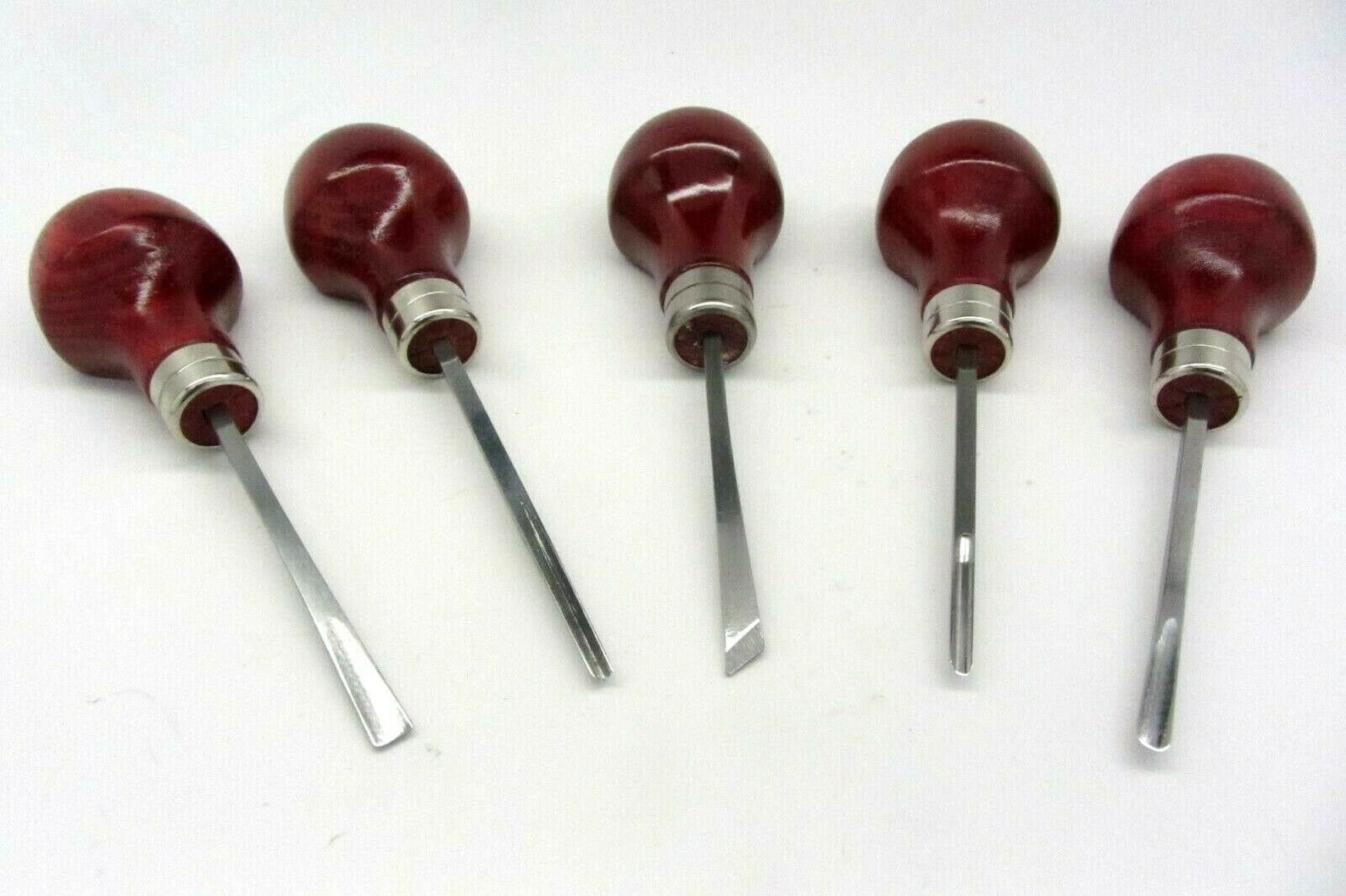 10pc Wood Carving Wood Block Tools & Leather Tool Roll Ramelson USA 107 ...