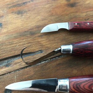 Wood Carving Tools Kit | Sloyd, Hook, Chip Knives | Hardwood Handle ...