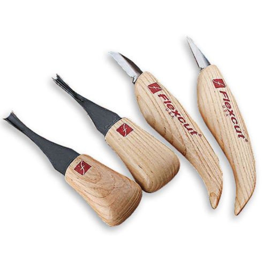 Flexcut Beginner Palm & Knife Set, All-purpose Cutting Knife and Detail ...