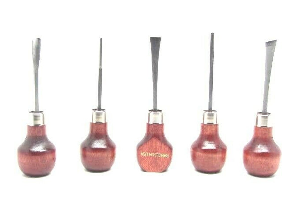 Woodcarving Gunsmith Tools Hobby Craft Palm Chisels Beginners RAMELSON ...