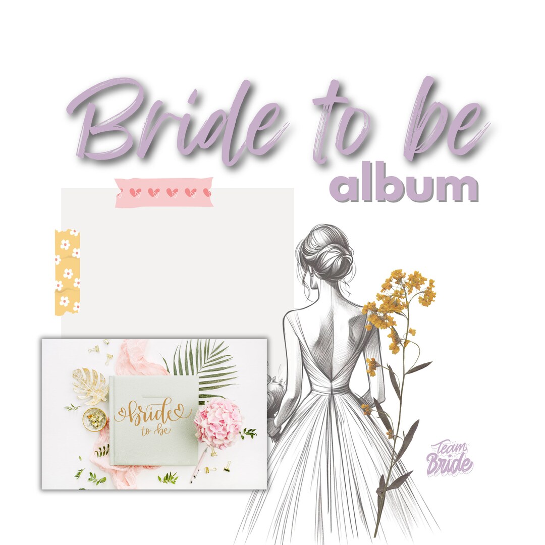 Pages for the Bride-to-be Scrapbook | Bridal Shower Album - Etsy