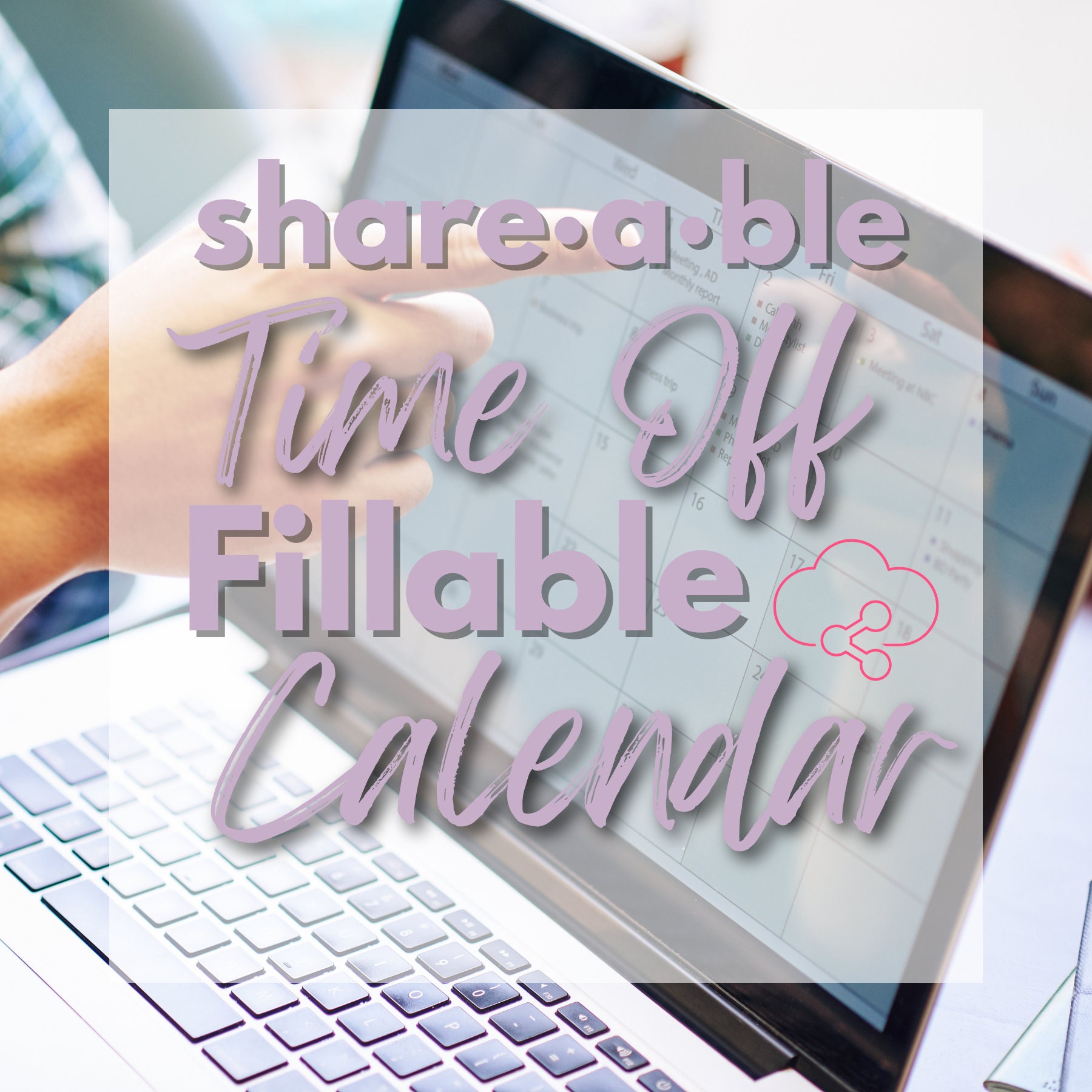Team Time off Calendar | Digital Leave Planner | Annual Team Schedule ...