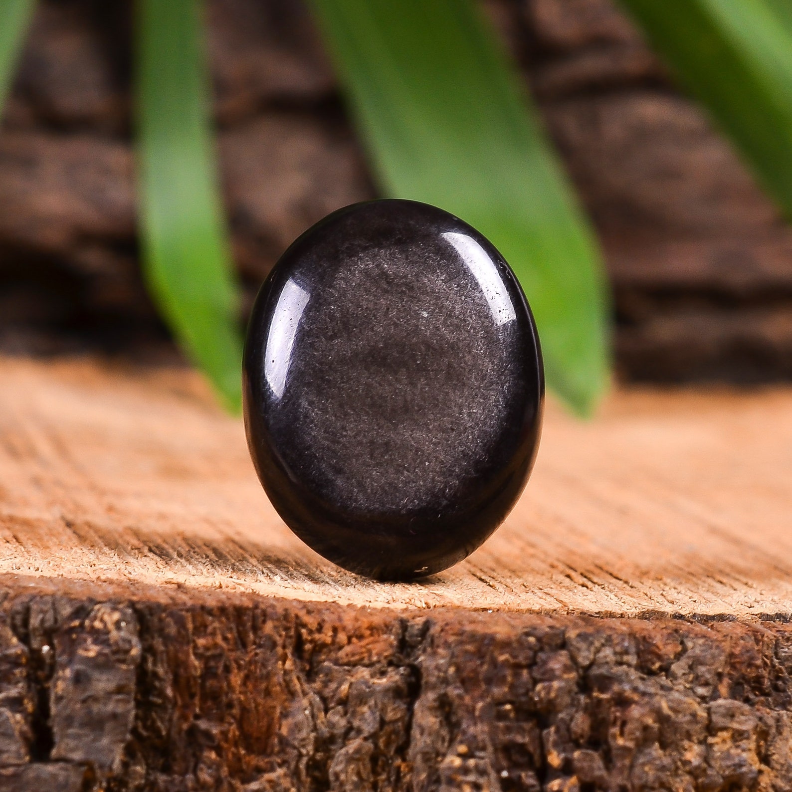 34Cts Natural Silver Sheen Obsidian Cabochon Obsidian Oval | Etsy