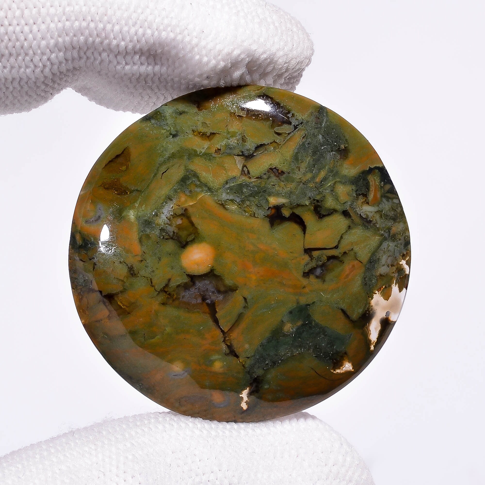 38cts Natural Rhyolite Gemstone Cabochon Rainforest Rhyolite - Etsy UK