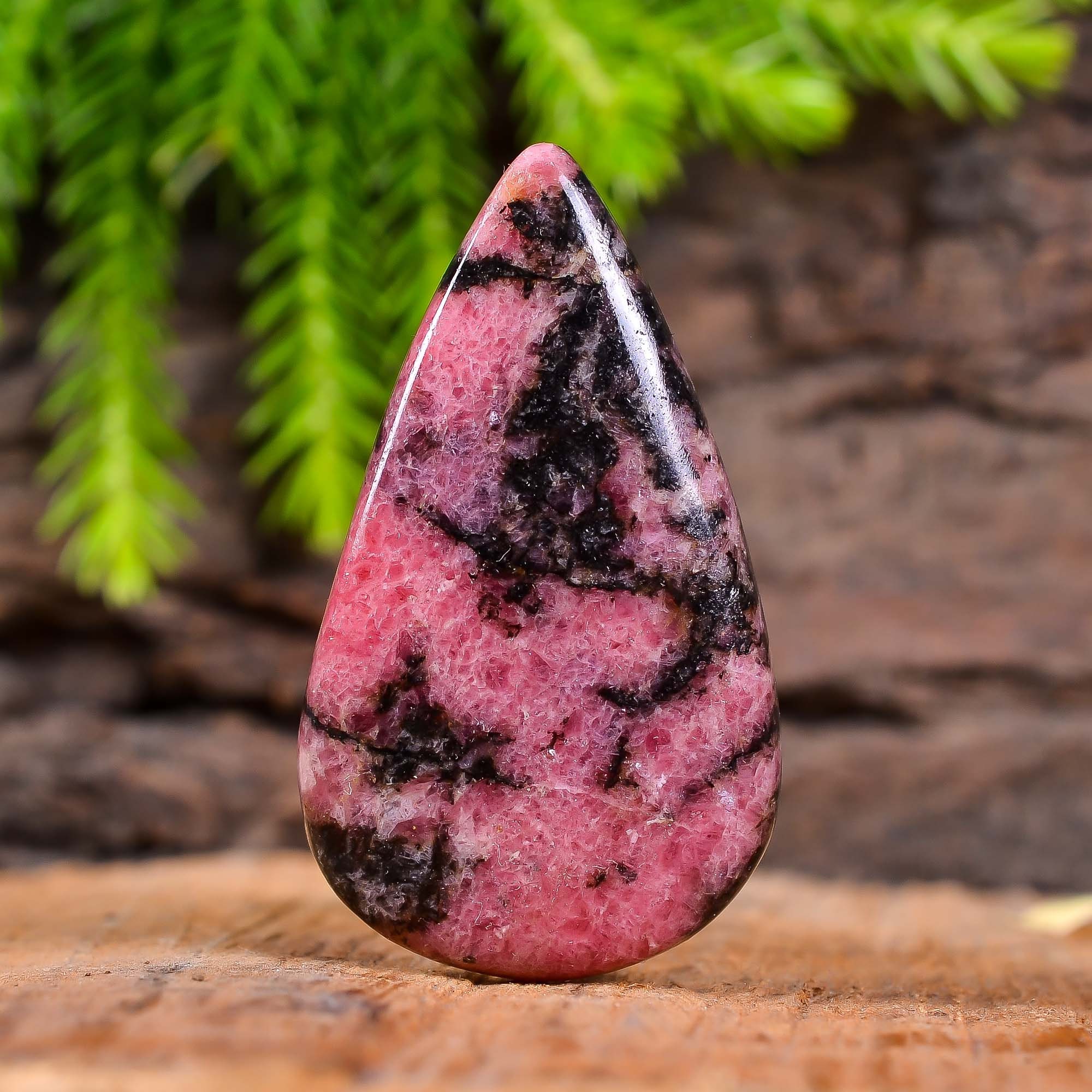 Natural Pink Rhodonite Cabochon Rhodonite Pear Shape Cabochon | Etsy