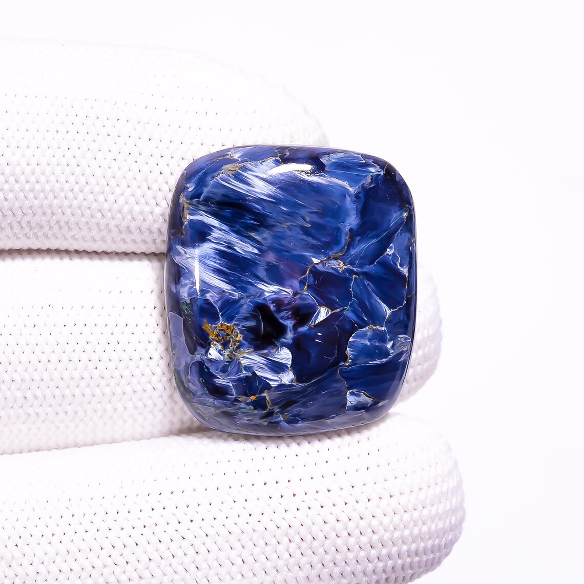 26cts Natural Blue Pietersite Cabochon, Pietersite Radiant Shape ...
