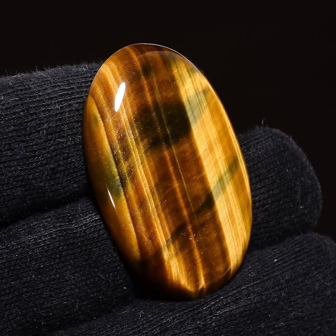 46cts Natural Yellow Tiger Eye Cabochon Oval Shape Cabochon - Etsy