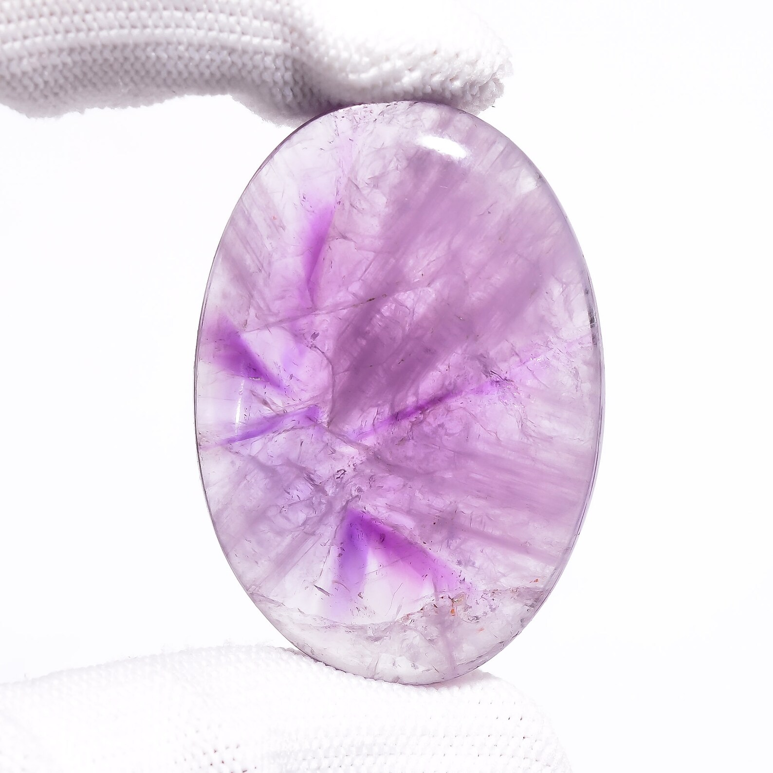 78Cts Natural Trapiche Amethyst Cabochon Amethyst Gemstone | Etsy