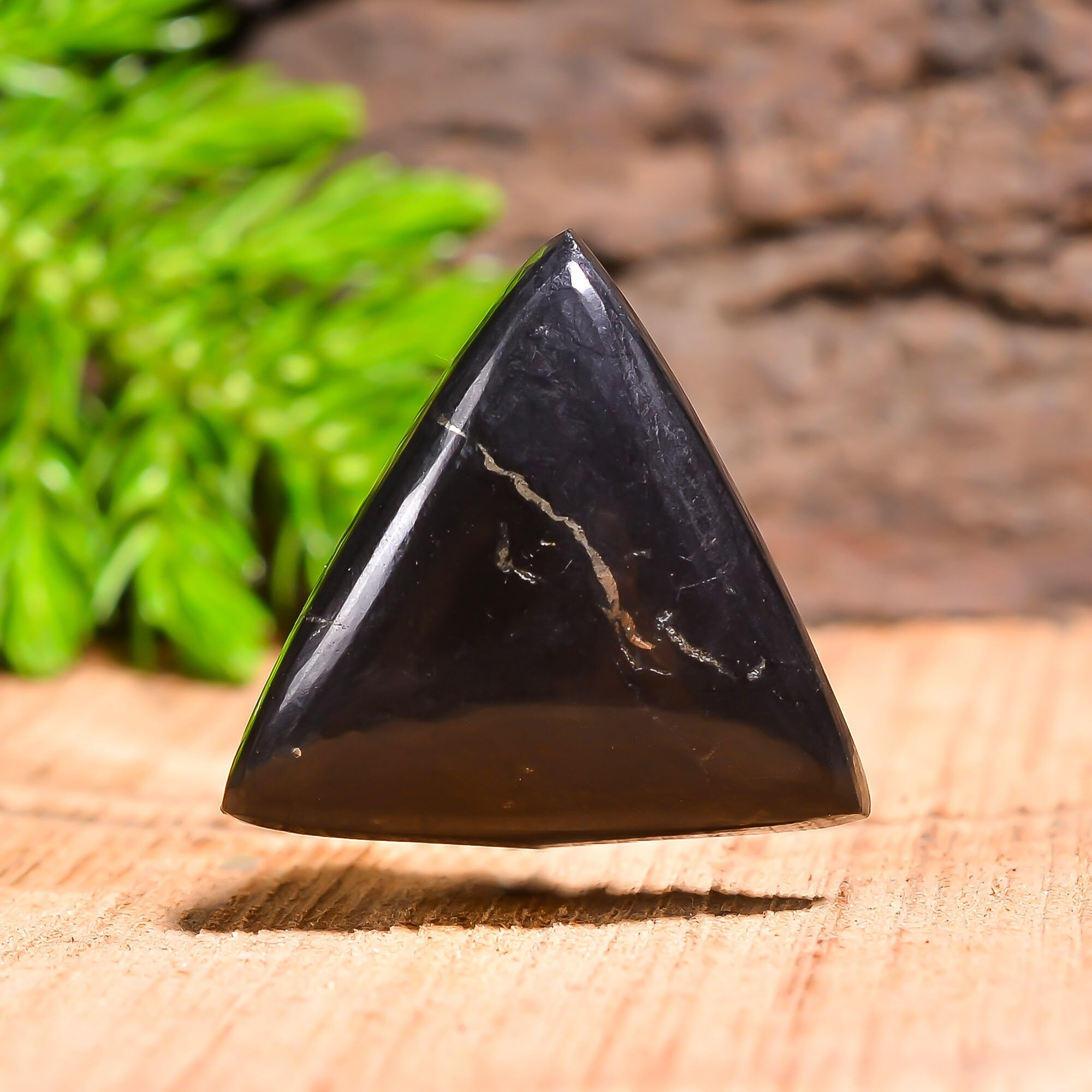 28Cts Natural Shungite Cabochon Shungite Triangle Shape | Etsy