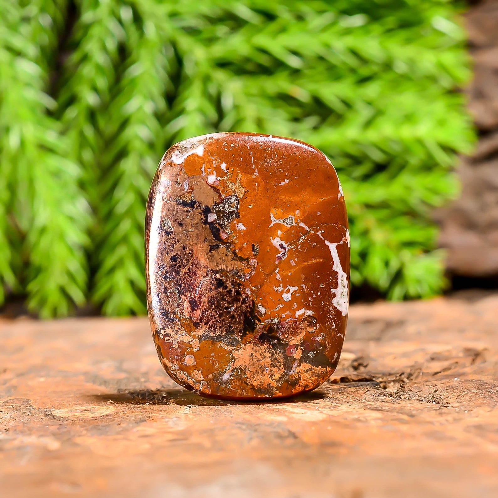 70Cts Natural Copper Dolomite Cabochon Native Copper Agate | Etsy