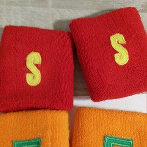 2 X Wristle Bound Embroiderd Letter - Etsy
