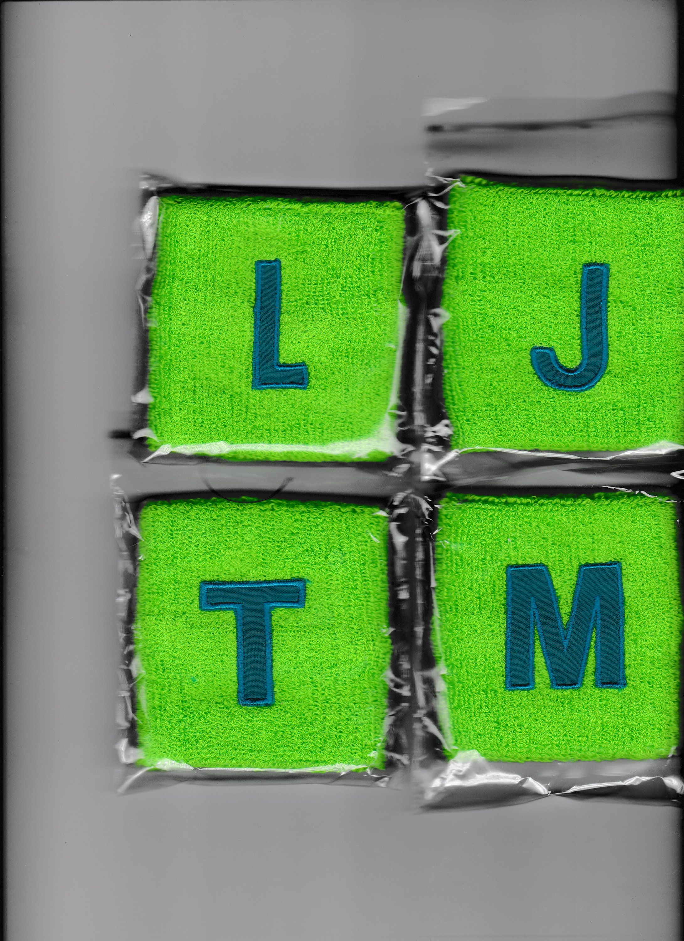 2 X Wristle Bound Embroiderd Letter - Etsy