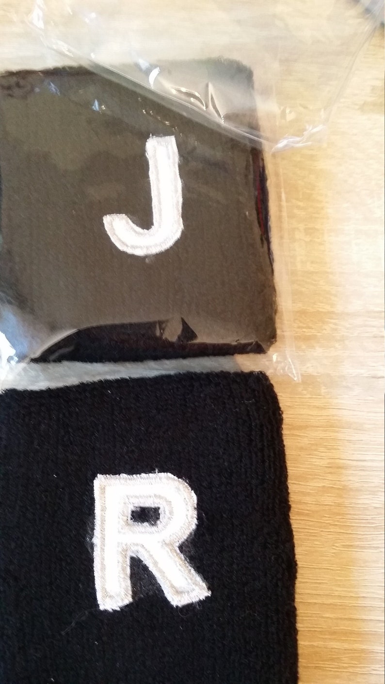 2 X Wristle Bound Embroiderd Letter - Etsy