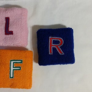 2 X Wristle Bound Embroiderd Letter - Etsy