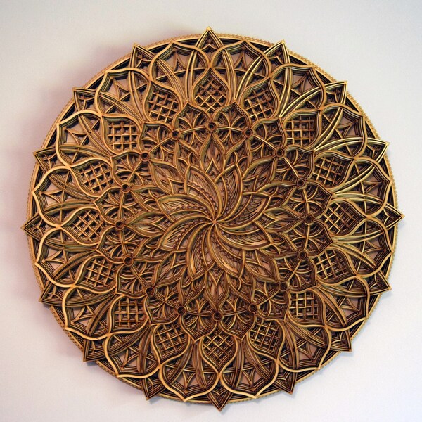 Mandala Wood Art - Etsy