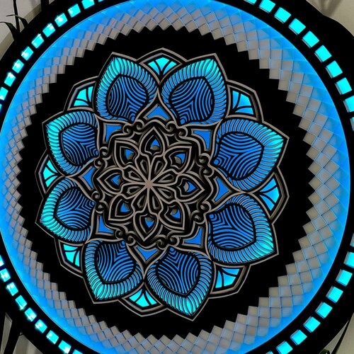 String Art COSMIC CHRYSANTHEMUM Sacred Geometry Wall Hanging - Etsy Israel