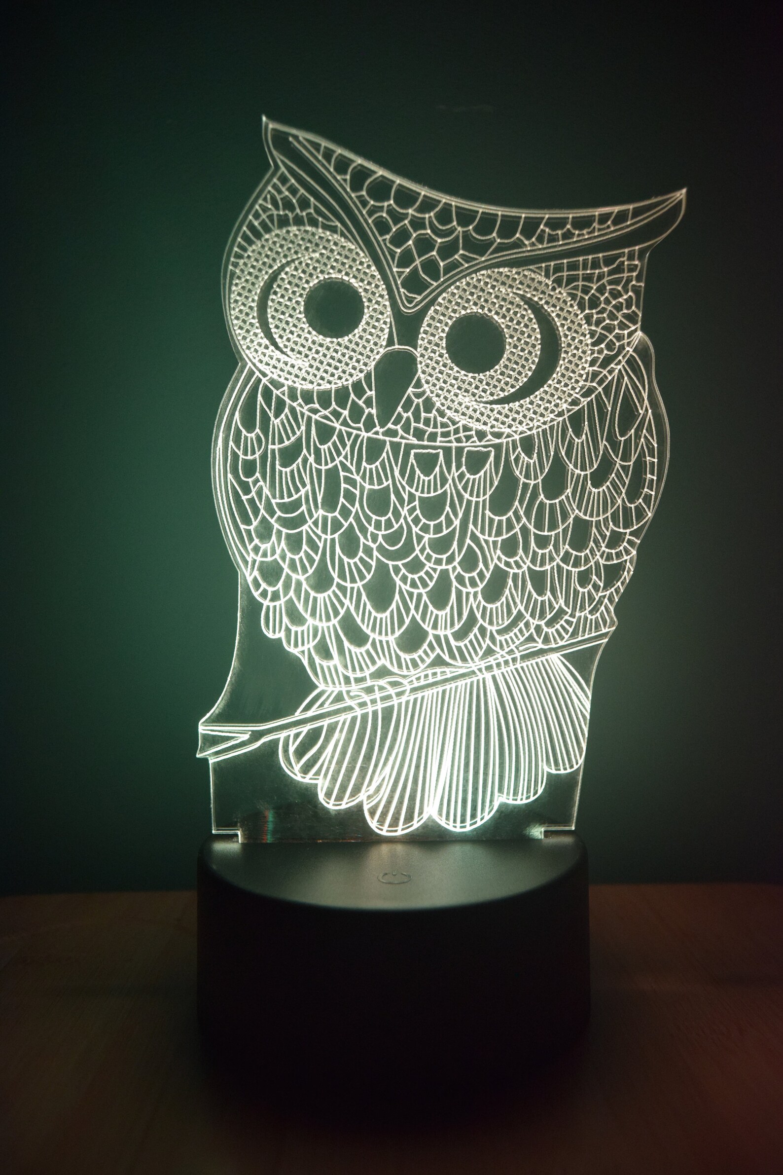 Owl Lamp LED Lamp Changing Colors Night Light Lamp | Etsy