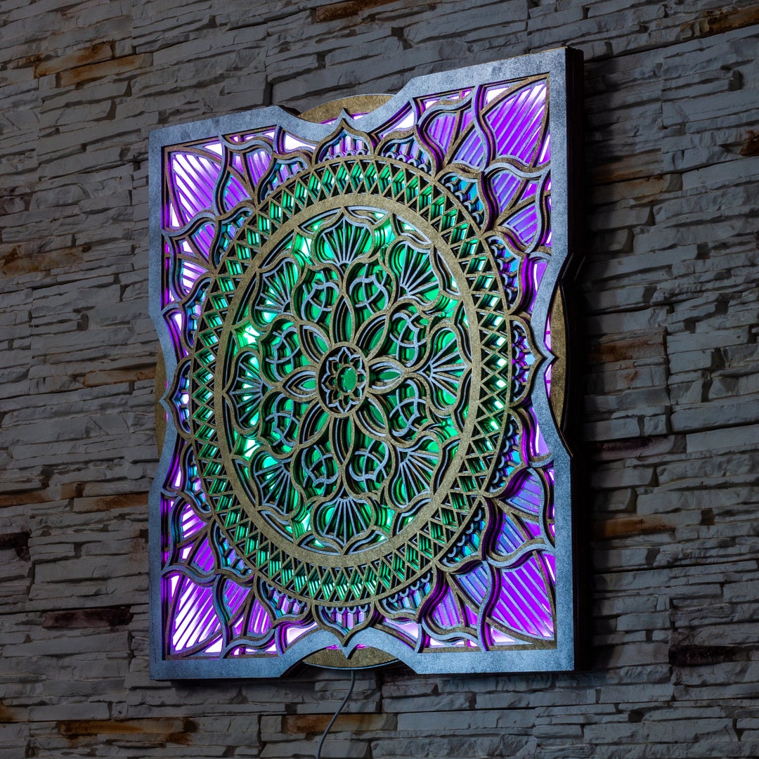 Led Wall Art Modern Wall Art Mood Lighting Trippy Lights - Etsy