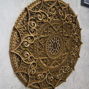 WOODEN MANDALA WALL Art Large Wood Home Decor Spiritual - Etsy