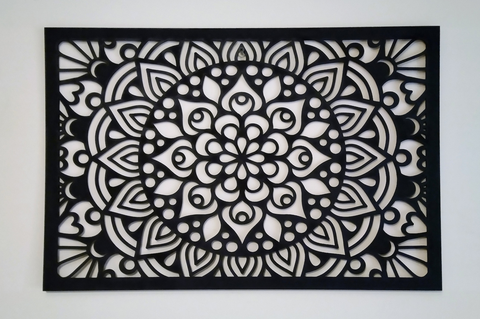 Mandala Rectangle Stencil Sacred Geometry Wall Art - Etsy