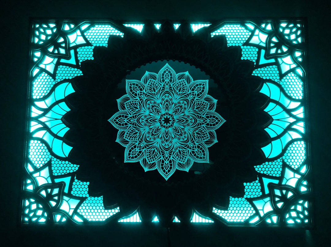 MANDALA LED, FLOWER Led Light, Enhance Your Home Decor With a Stunning ...