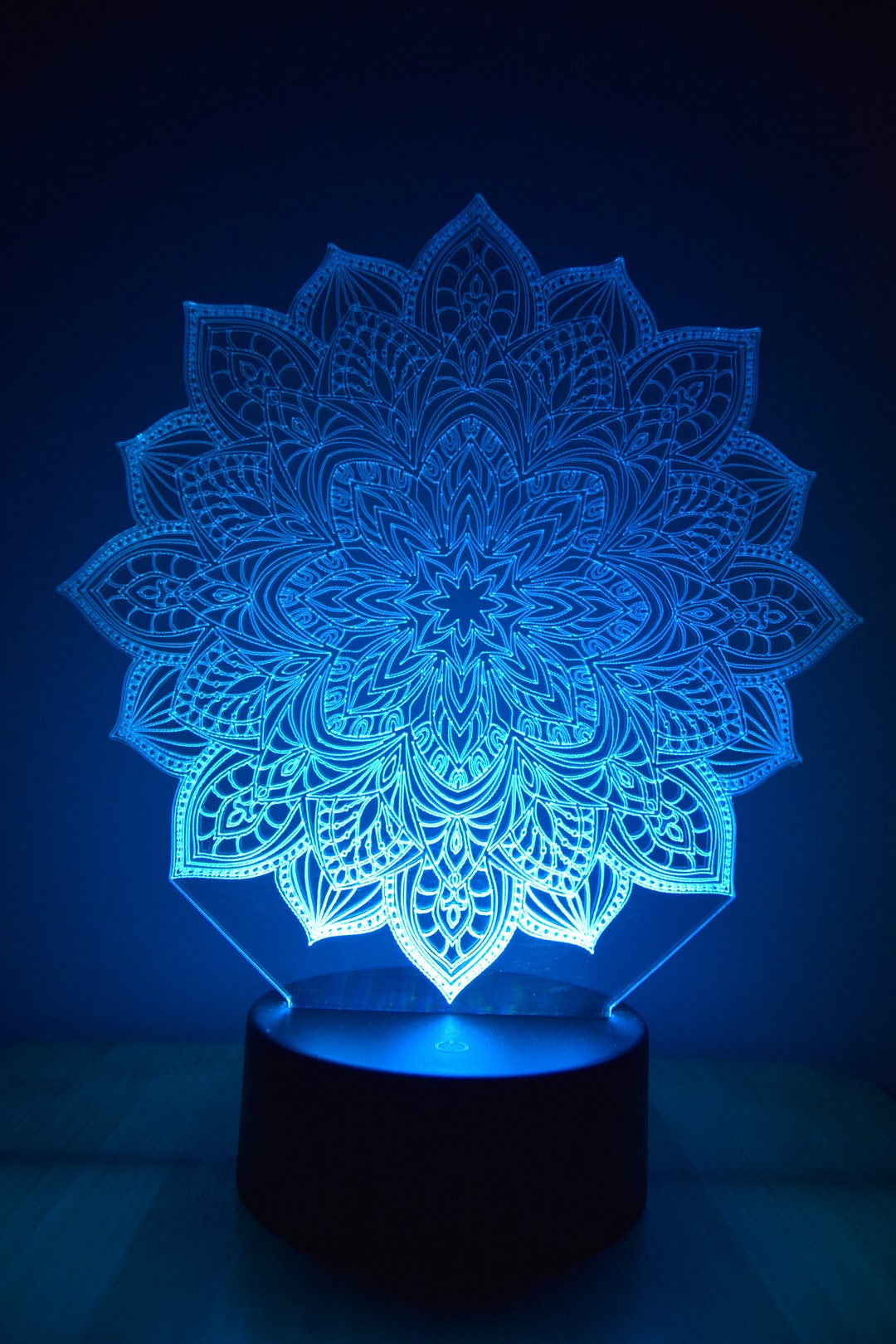 Mandala Lamp, LED Lamp, Changing Colors, Night Light Lamp - Etsy