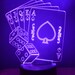 Poker Lamp, LED Lamp, Changing Colors, Night Light Lamp - Etsy