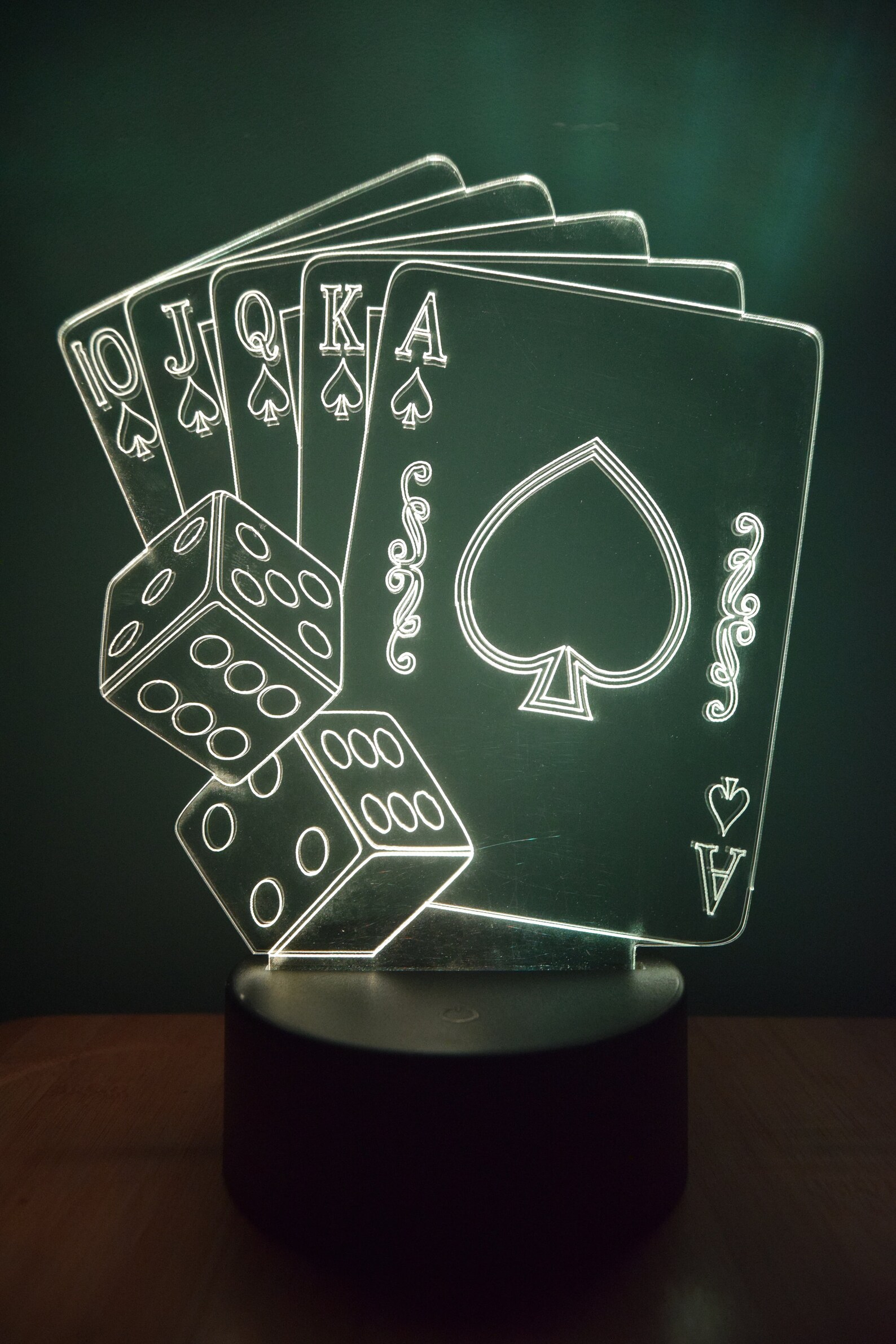 Poker Lamp LED Lamp Changing Colors Night Light Lamp | Etsy