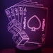 Poker Lamp, LED Lamp, Changing Colors, Night Light Lamp - Etsy