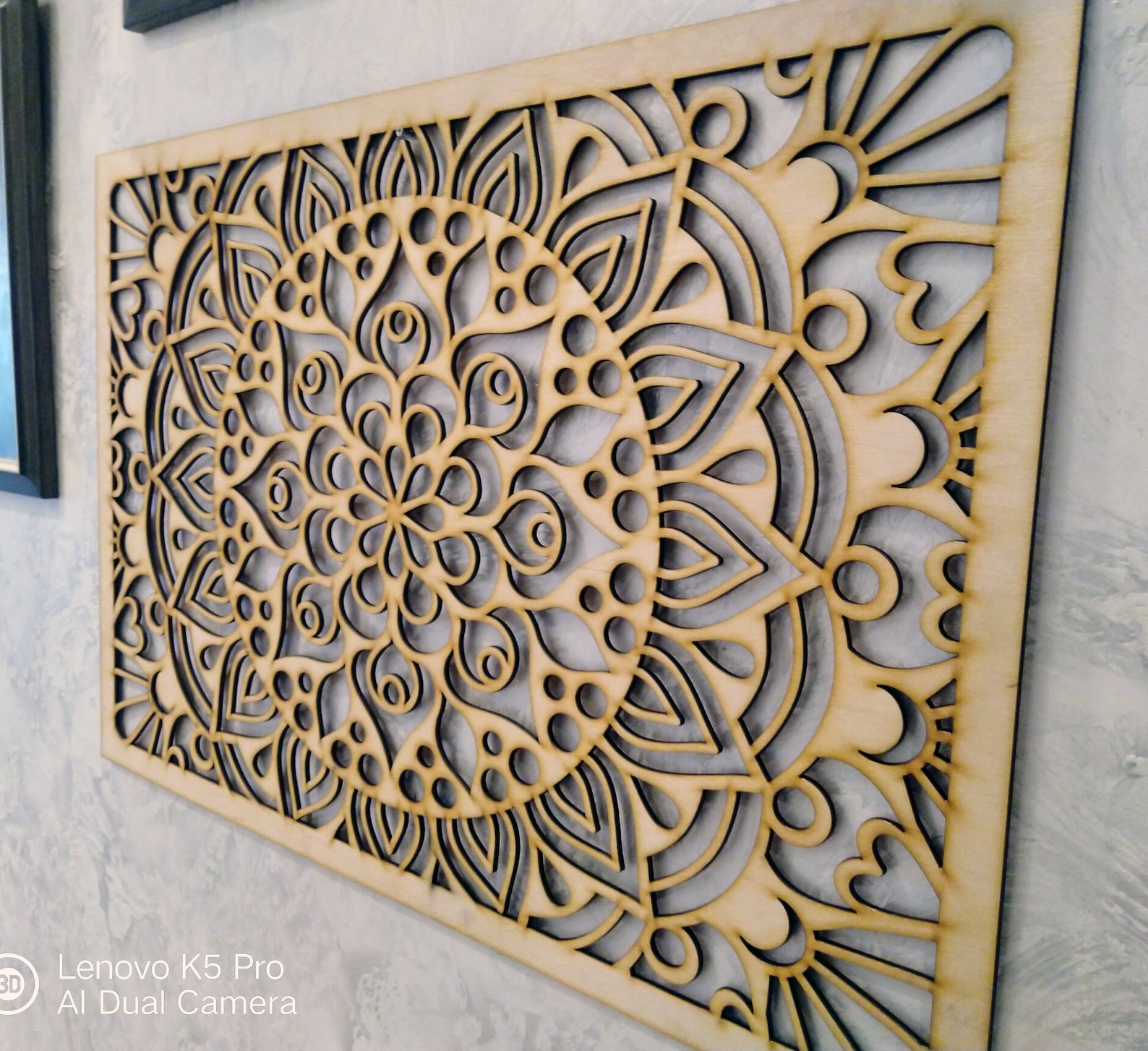 Mandala Rectangle Stencil Sacred Geometry Wall Art - Etsy