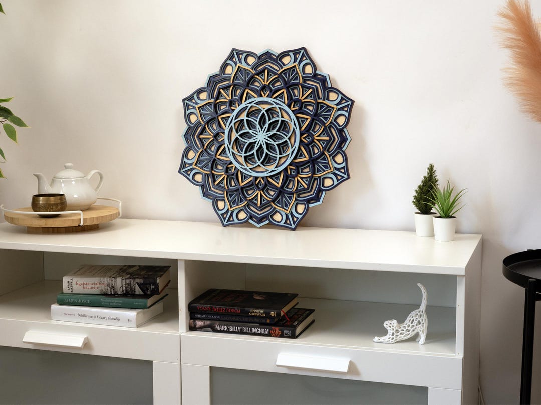 Vector Equilibrium Sacred Geometry Wood Wall Art – Intricate Geometric ...