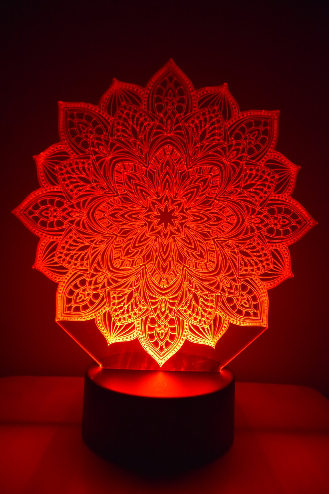Mandala Lamp LED Lamp Changing Colors Night Light Lamp | Etsy