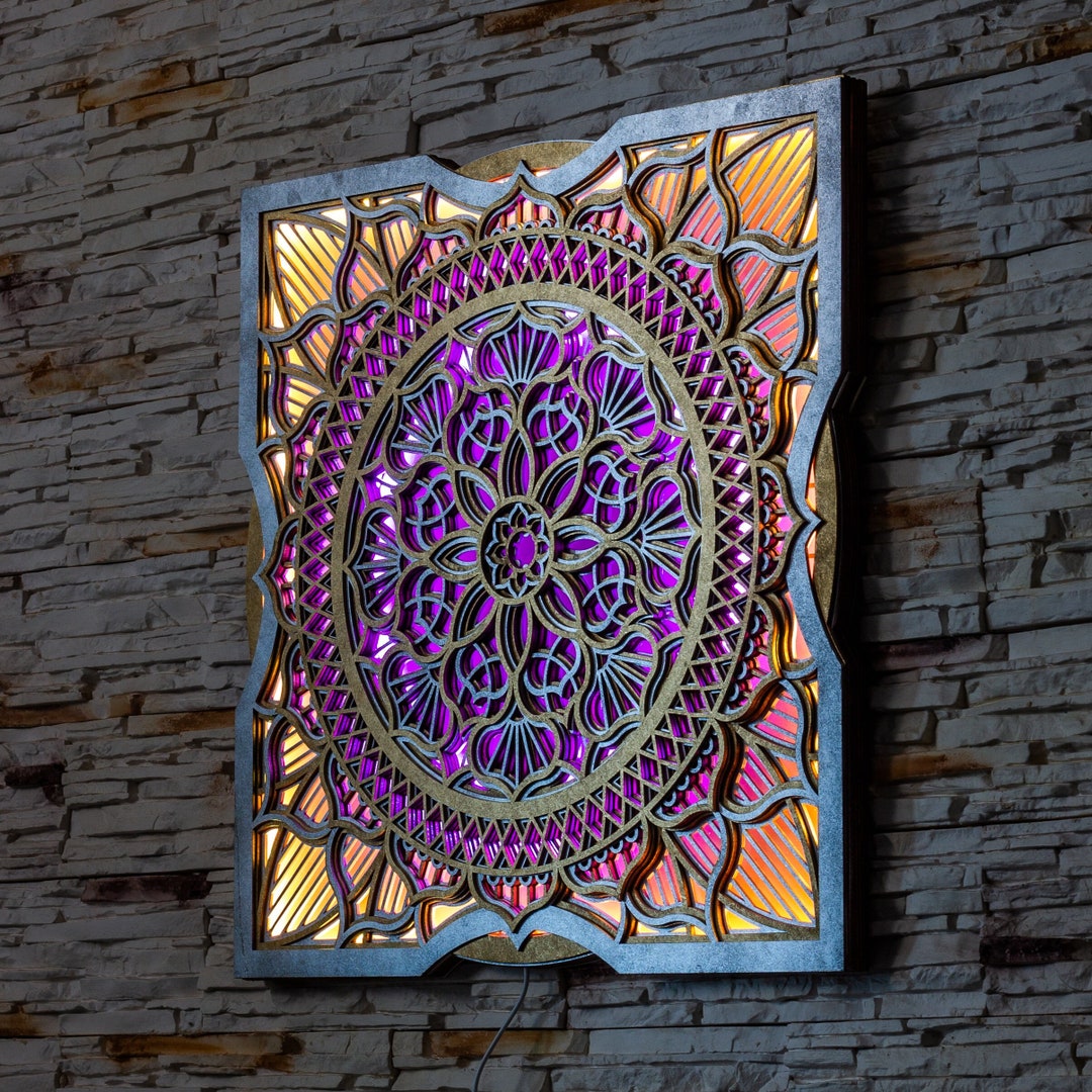 Led Wall Art Modern Wall Art Mood Lighting Trippy Lights Psychedelic ...