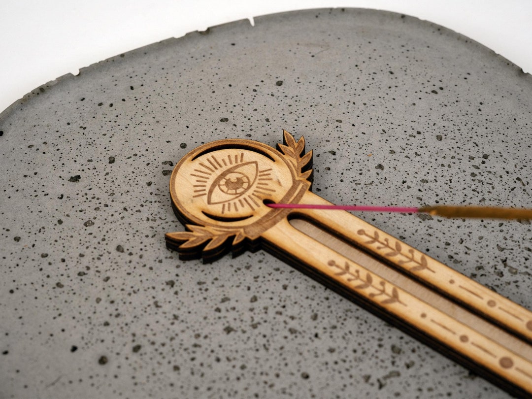 Evil Eye Incense Holder, Wooden Nazar Art, Spiritual Protection Gift - Etsy