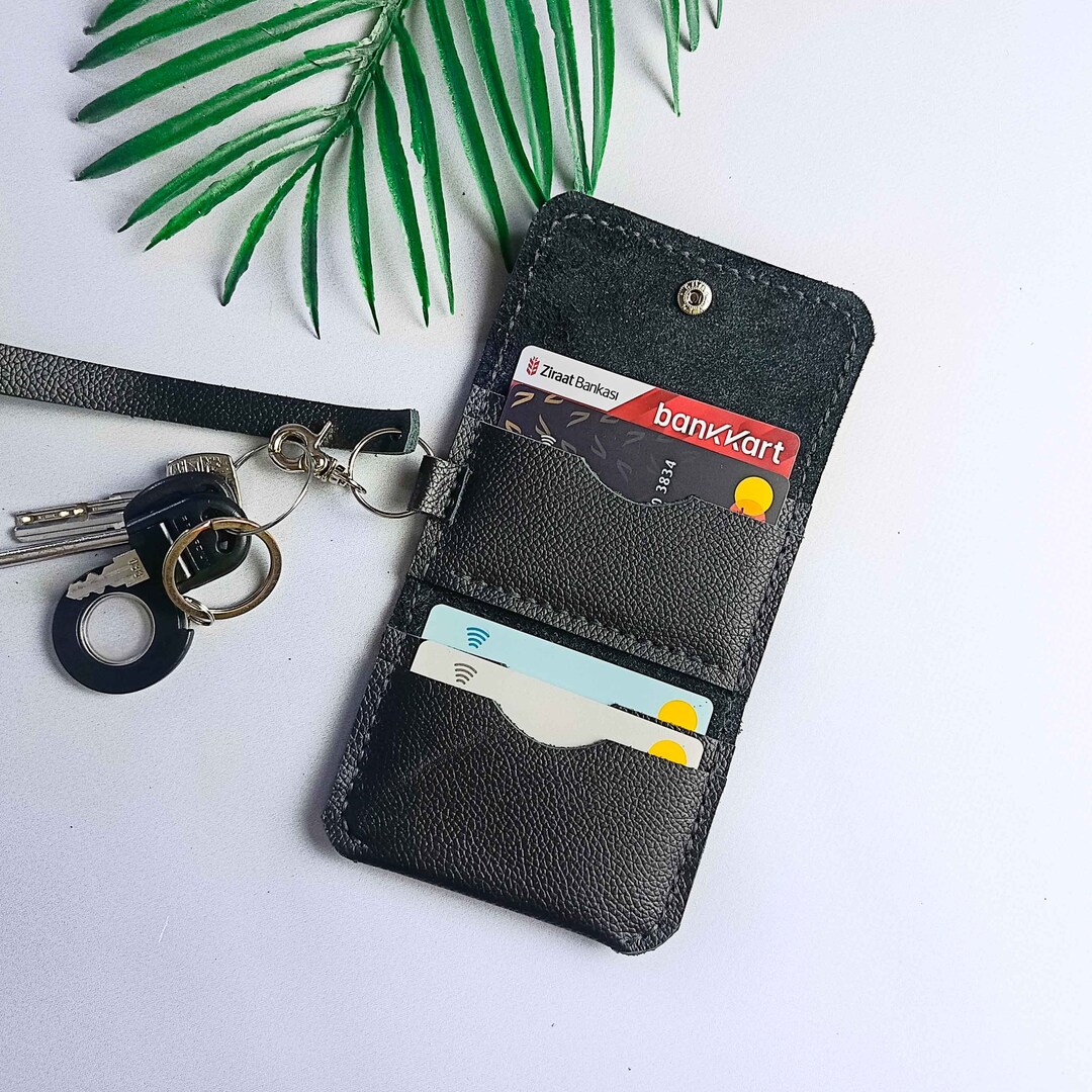 Keychain Wallet, Card Holder Kaychain, Wristlet Wallet, Small Cute ...