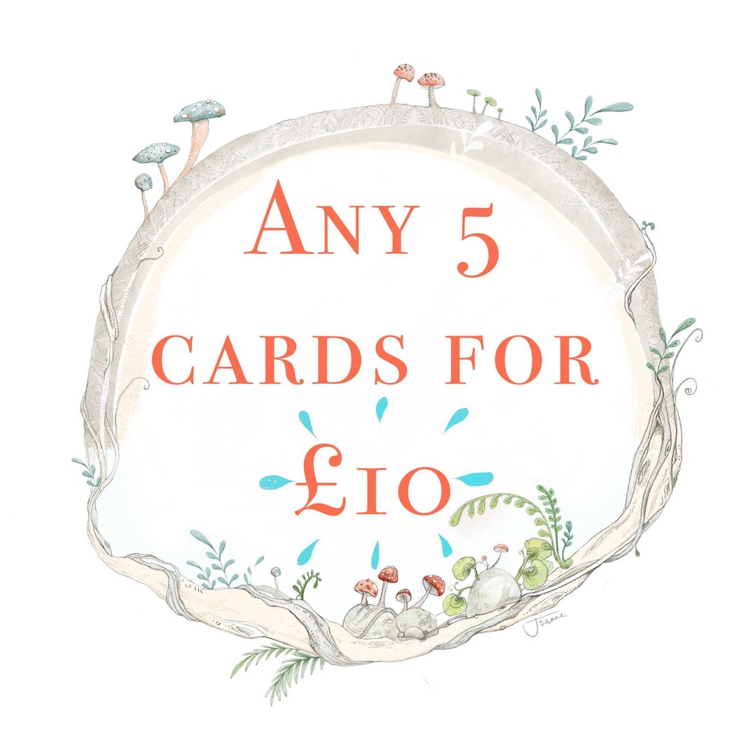 Choose Any 5 Cards for 10 / Mix and Match Cards / Bulk Cards / Card ...