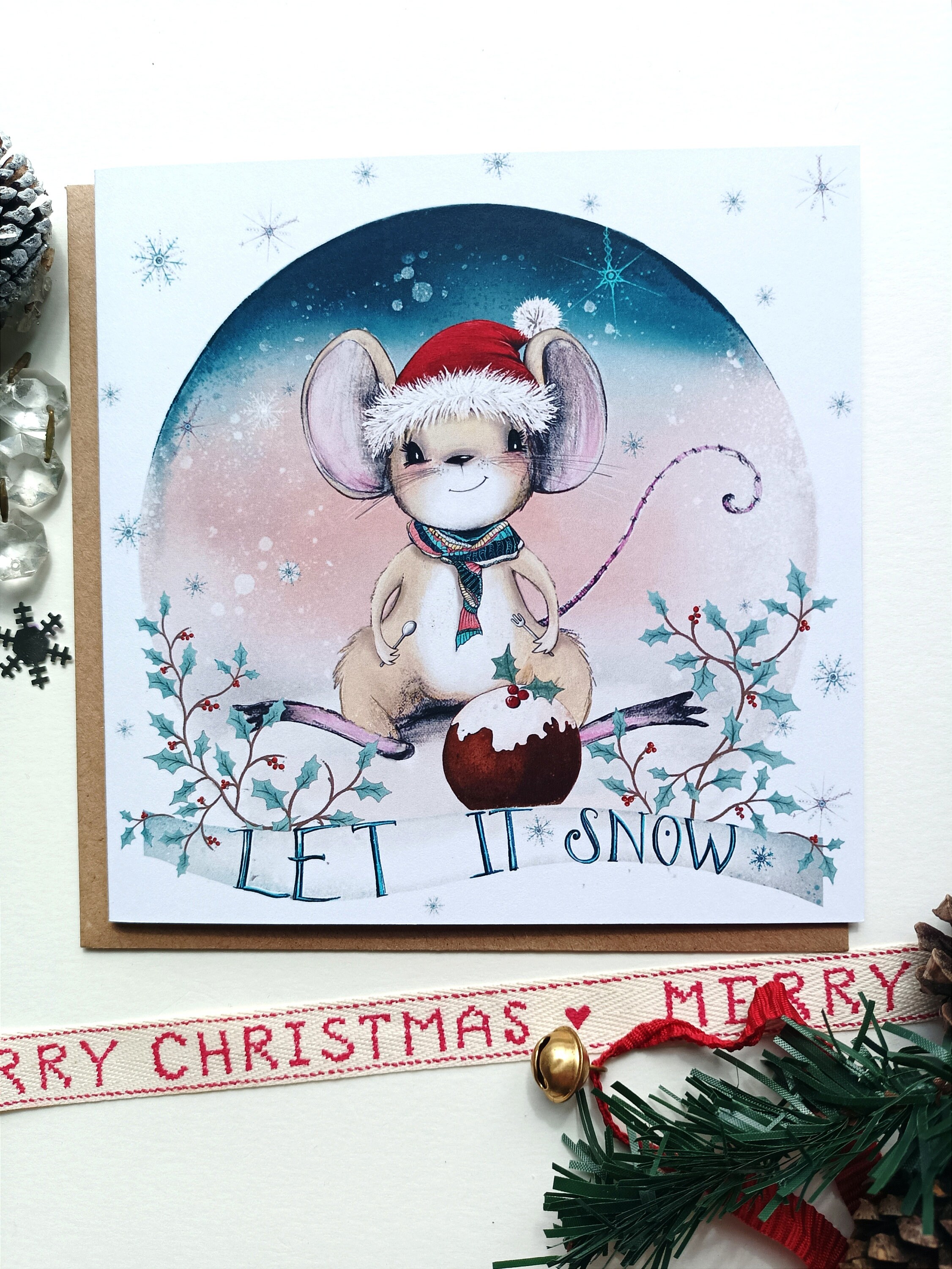 8 Set Magical Animals & Snow Animals Christmas Cards / Winter - Etsy