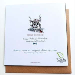 Viking Birthday Card / Skeleton Viking / Happy Birthday Viking - Etsy