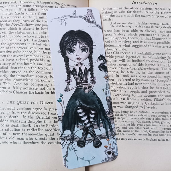 Wednesday Bookmark - Etsy