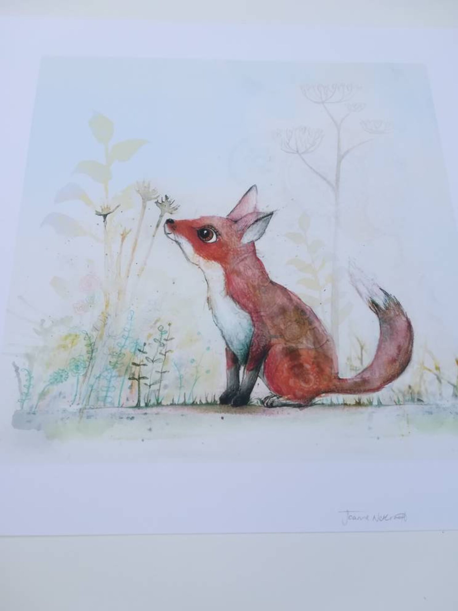 Fox Cub Giclee Print / Fox Illustration / Nursery Print / Fox | Etsy