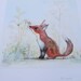 Fox Cub Giclee Print / Fox Illustration / Nursery Print / Fox Print ...