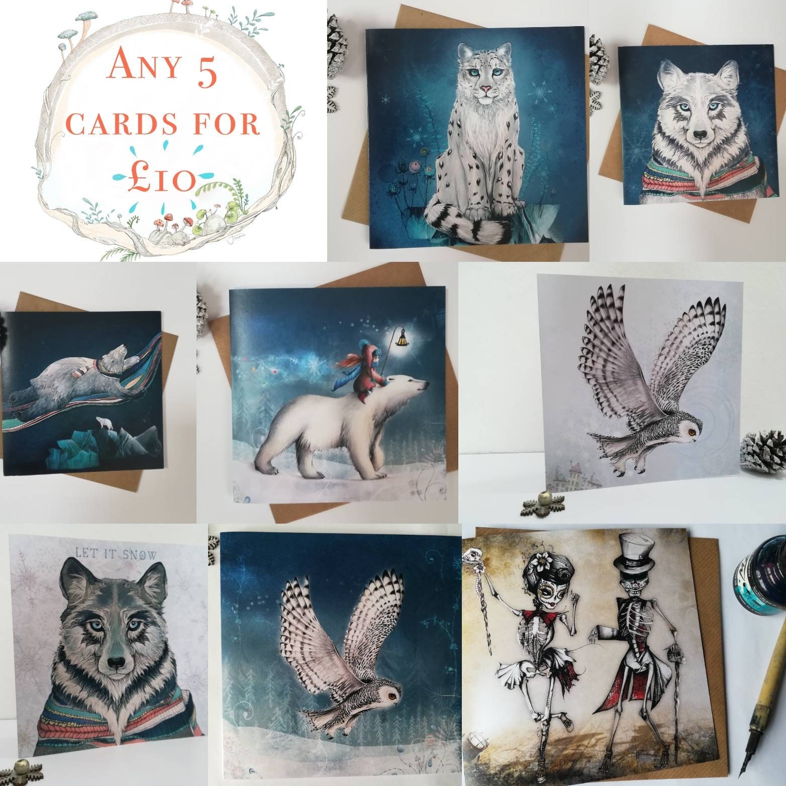 Choose Any 5 Cards for 10 / Mix and Match Cards / Bulk Cards / | Etsy