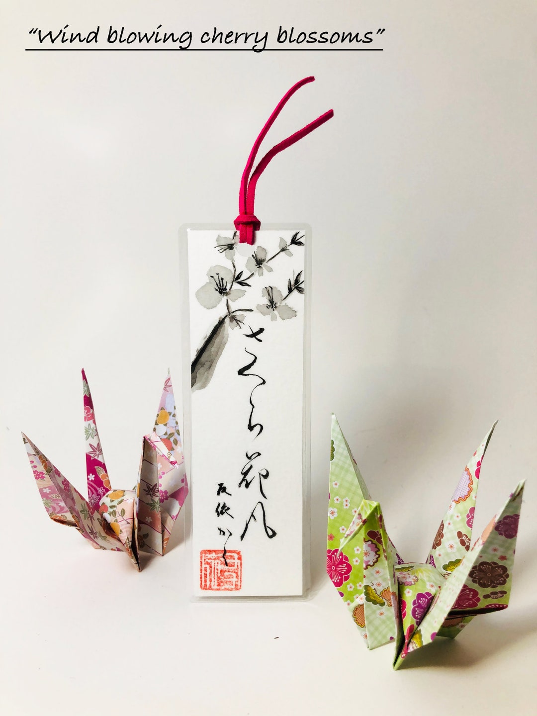 Bookmarks, Japanese Calligraphy, Handmade, Laminated Bookmarks ...