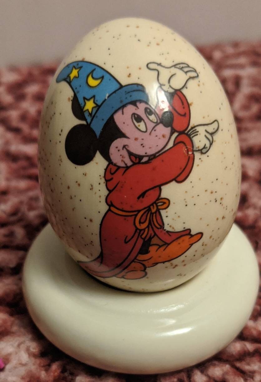 Adorable Vintage Mickey Mouse Ceramic Egg | Etsy