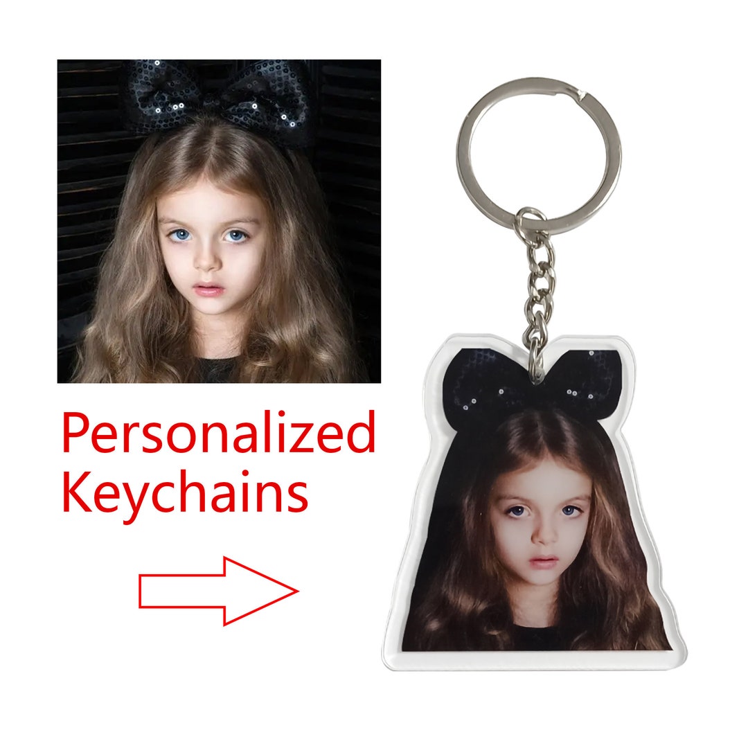 Custom Printed Any Baby Boy Girl Women Keychains - Custom Acrylic ...
