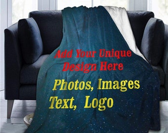 Custom Text Blanket - Etsy