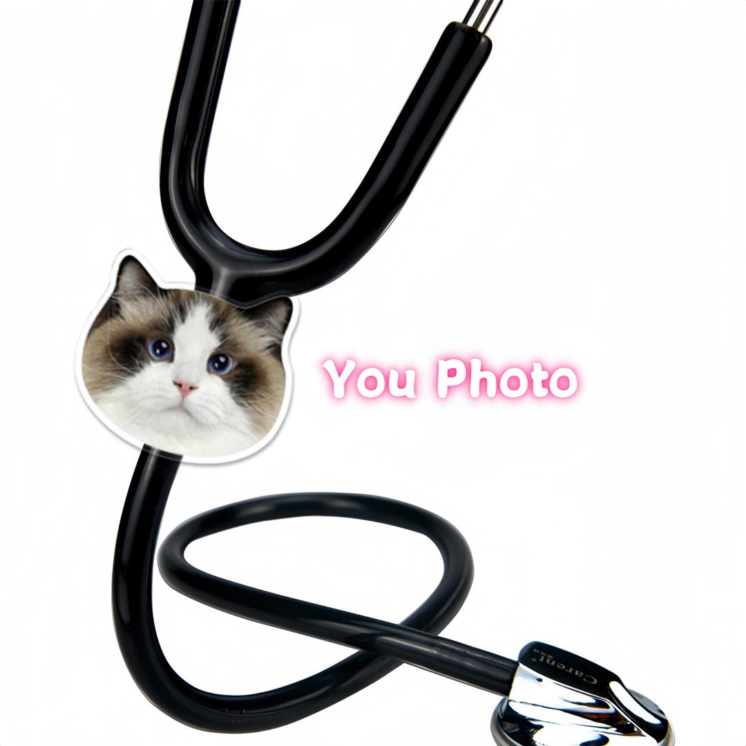 Personalized Stethoscope ID Tag: Custom Pet Photo Charm - Etsy